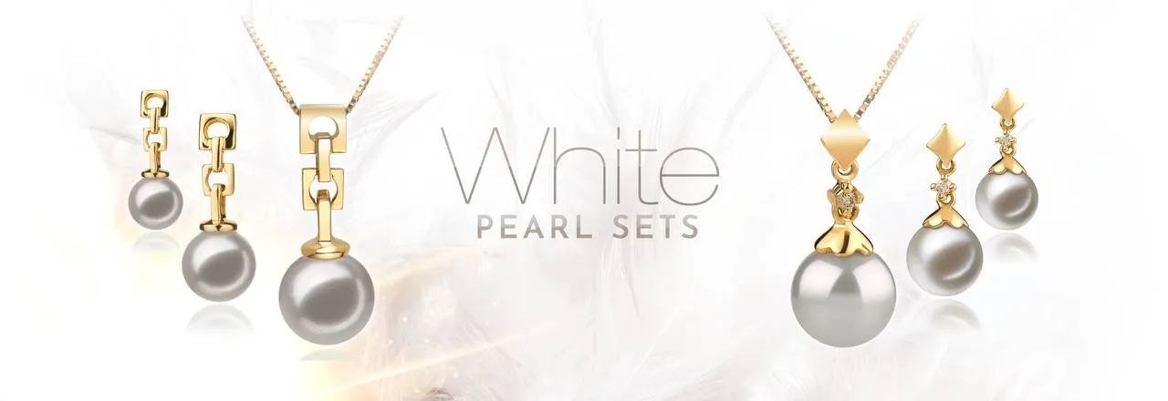 White Pearl Sets :: White Pearls | Save up to 80% with Pearls Only Qatar
